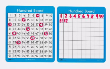Hundred Board Double Sided, 16 x 14cm - EDUWIZ