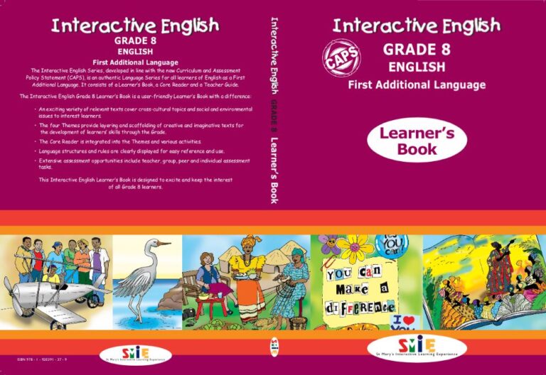 Interactive English First Additional Language Grade 8 Learner's Book ...